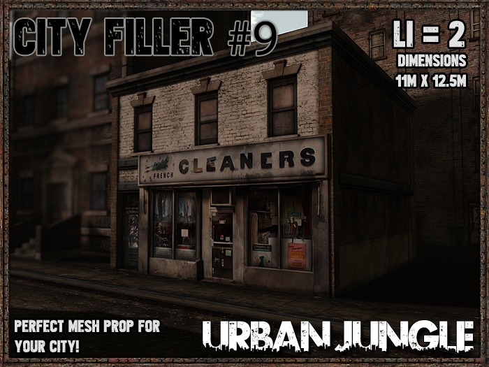 Second Life Marketplace - CITY FILLER 9 - MESH - URBAN JUNGLE