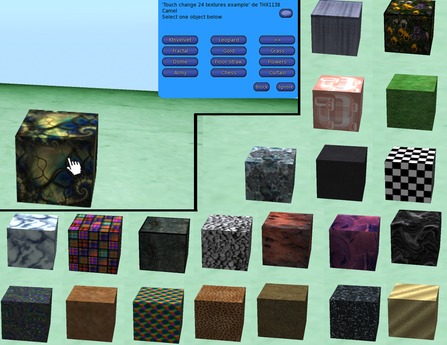 Second Life Marketplace - Script Change textures menu