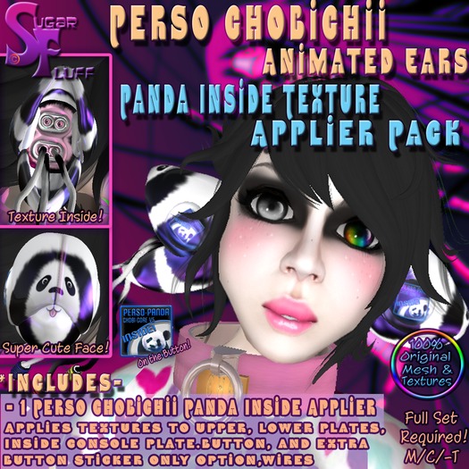 Second Life Marketplace - ~*SugarFluff*~ Perso ChobiChii Panda Inside ...