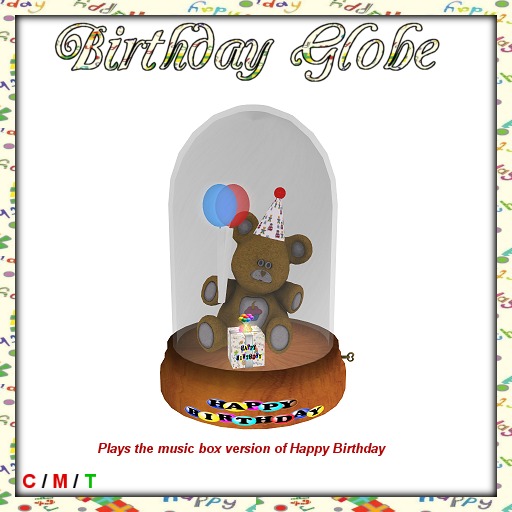 Second Life Marketplace - Happy Birthday Globe With Music