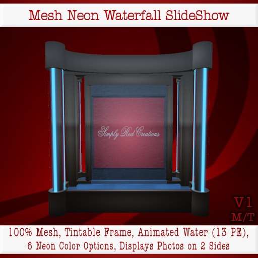 Second Life Marketplace - *SRC* Mesh Neon Waterfall (V1)