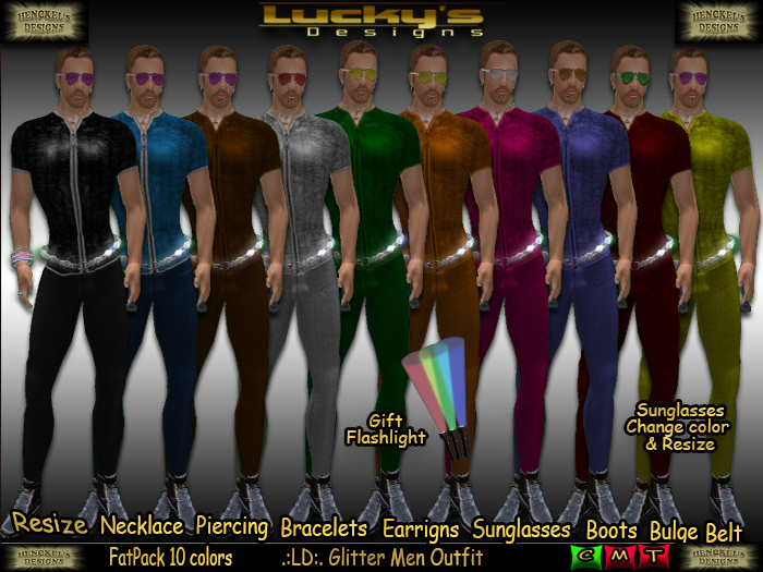 Second Life Marketplace - .:LD:. Glitter Men Outfit:.