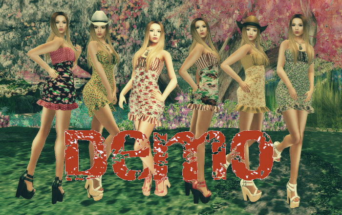 Second Life Marketplace Demo Country Girl Dress