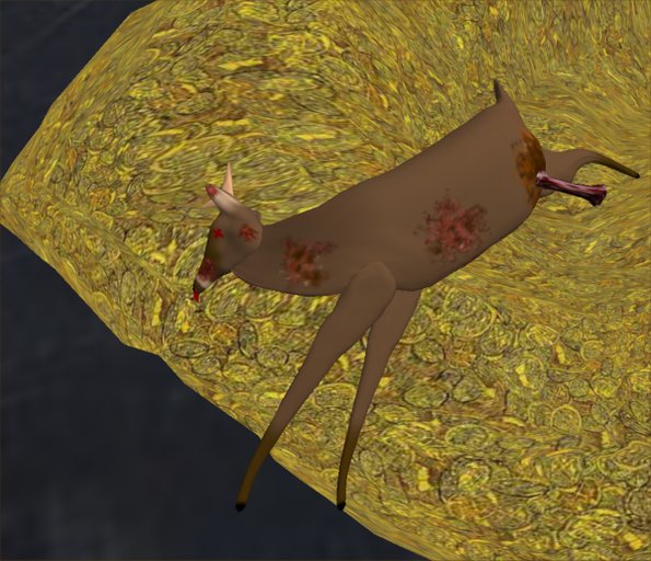 Second Life Marketplace - dead deer for caves (boxed)