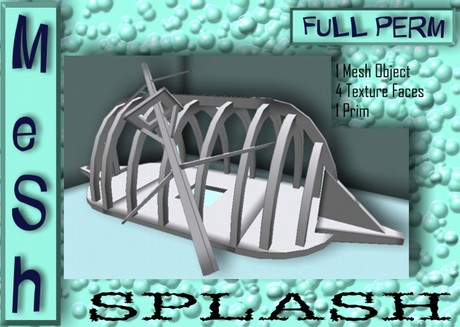 Second Life Marketplace - Splash BOX Mesh Full Perm Nautical Aquarium ...
