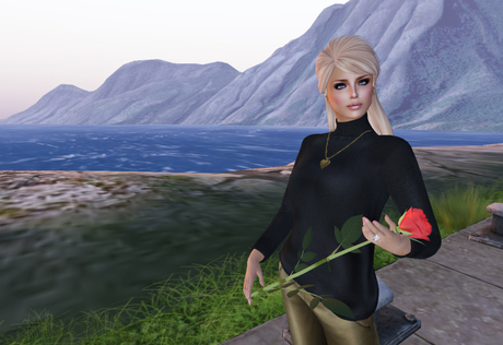 Second Life Marketplace - Valentine's mesh red rose with animation