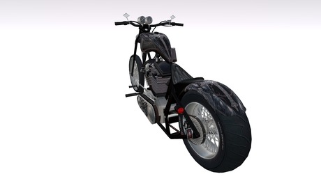 Second Life Marketplace - Gothic Angel Chopper,Bikes, Motorcycles 2 v24 Box