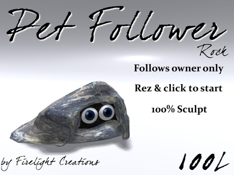 Second Life Marketplace - Pet Follower-Rock