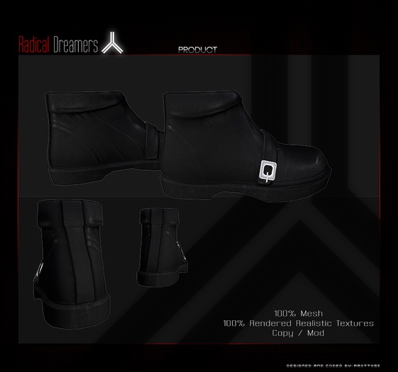 Second Life Marketplace - .:RD:. DEMO Dante Leather Boots Boxed