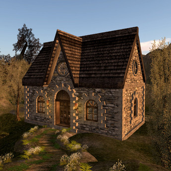 Second Life Marketplace - ** Medieval One-room House (boxed) - highly ...