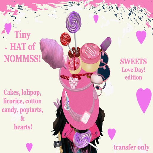 Second Life Marketplace - Tiny Top Hat SWEETS CANDY pink boxed