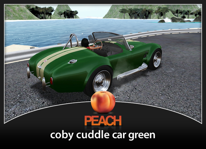 Second Life Marketplace - Peach coby cuddle car green