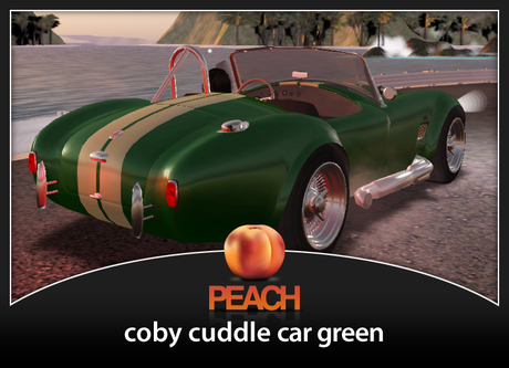 Second Life Marketplace - Peach coby cuddle car green