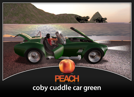 Second Life Marketplace - Peach coby cuddle car green