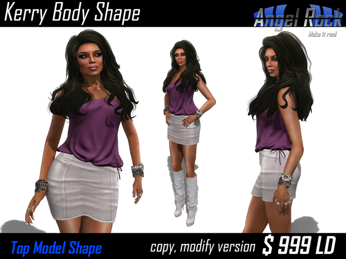 Second Life Marketplace - Angel Rock Kerry Body Shape DEMO