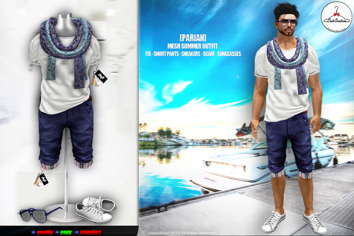 Second Life Marketplace - [CC] PARIAH' ☞!!MESH!!☜ ★★MALE CASUAL WEAR ...