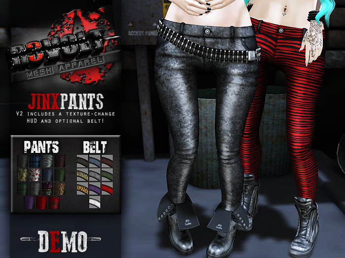 Second Life Marketplace - [R3] - Jinx Pants [V2] DEMO