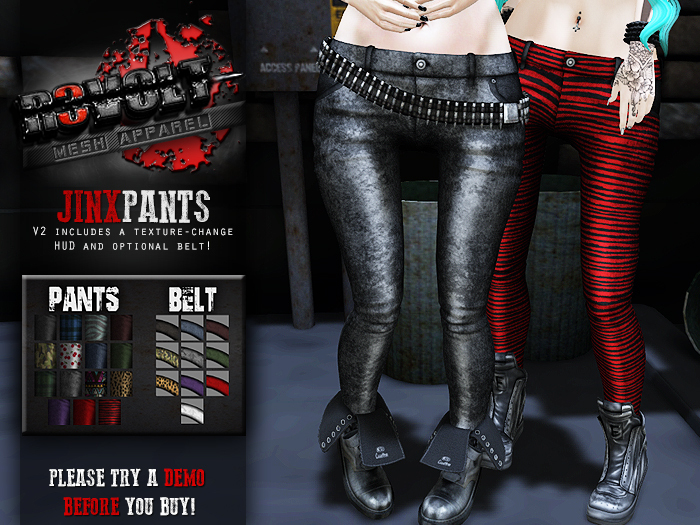 Second Life Marketplace - [R3] - Jinx Pants [V2]