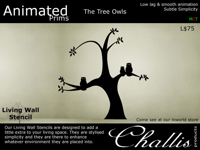 Second Life Marketplace - (Challis) Living Wall Stencil / Decal - The ...