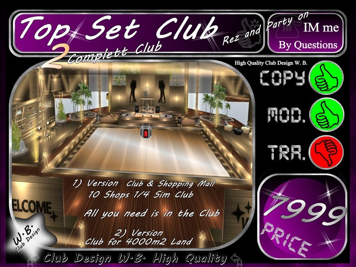 Second Life Marketplace - * Top Club Set * 2 Clubs 4000qm Land & > 1/4 ...