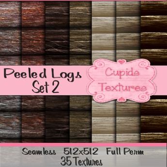 Second Life Marketplace - *Cupids Textures * 35 SEAMLESS LOGS SET 2