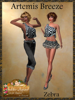 Second Life Marketplace - *Goddess* Artemis Breeze in Zebra