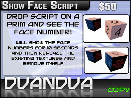 Second Life Marketplace - Dvandva Show Face Script