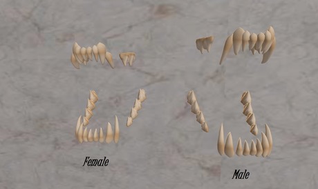 Second Life Marketplace - [STST] Sharp Teeth / Fangs Mod