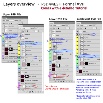 Second Life Marketplace - DEMO LMC PSD / MESH Templates - Formal XVII ...