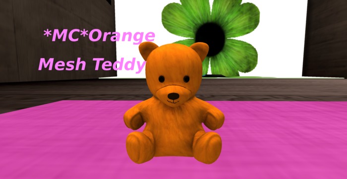 Second Life Marketplace - *MC* mesh teddy bear (orange)