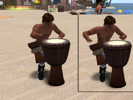 Second Life Marketplace - Double Djembe' with animations & sounds