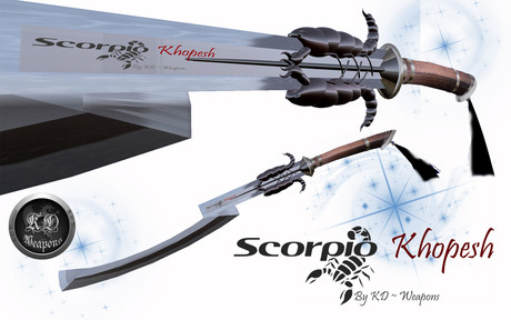 Second Life Marketplace - KD ~ Box Scorpio Khopesh Dual V4.1 - Sword ...