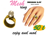 Second Life Marketplace - Miss LT Destroyed mesh ring