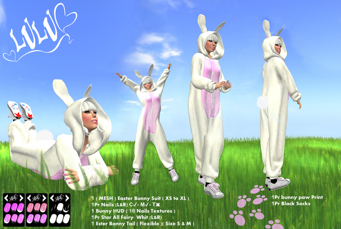 Second Life Marketplace - LULUs Easter Bunny Suit :D