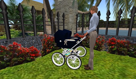 Second Life Marketplace - Twins Pram with animation