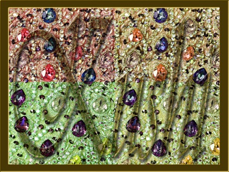 Second Life Marketplace - *Kushi* Jewel Frenzy Ornate Fabric Seamless ...