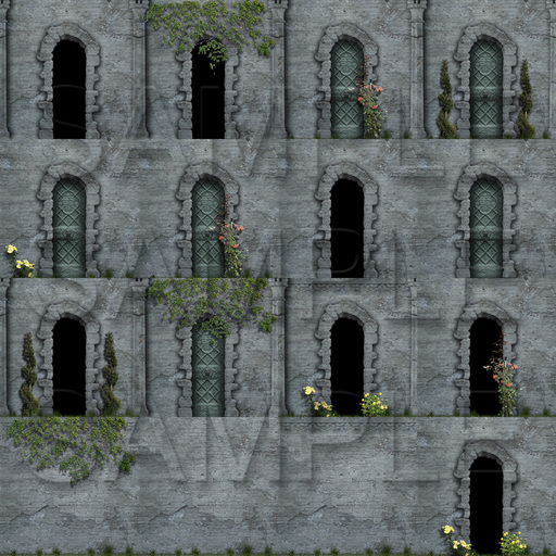 Second Life Marketplace - Textures R Us FANTASY CASTLE ARCH DOOR WAYS ...