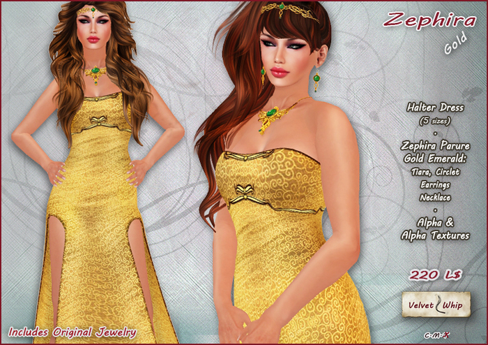 Second Life Marketplace - [V/W] Zephira All Gold - Medieval Fantasy ...