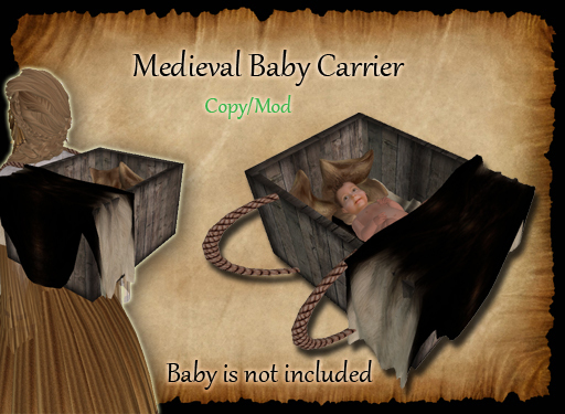 Second Life Marketplace - [..::DD::..] Medieval Baby Carrier