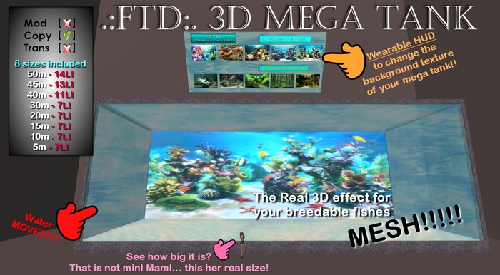 Second Life Marketplace - .:FTD:. 3D Mega Tank [MESH]