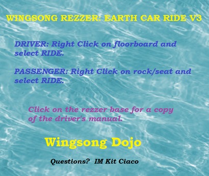 Second Life Marketplace - Wingsong Rezzer: Earth Car RIDE V3 Box