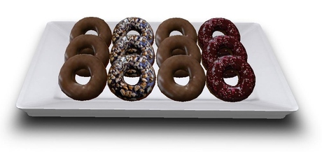 Second Life Marketplace - H.Homes ~ Mesh Donut / Doughnut Platter ...