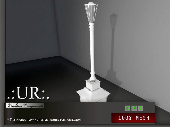 Second Life Marketplace - .:UR:. Film Noir Lamp Post - I (full perm mesh)