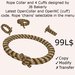 Second Life Marketplace - Rope Cuffs & Collar OpenNC 3.970