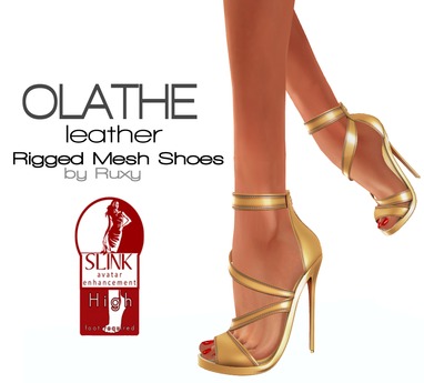 Second Life Marketplace - Ruxy-Olathe LEATHER Mesh Shoes cream