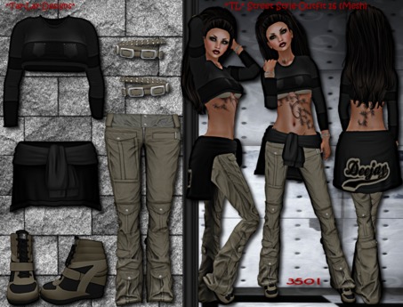 Second Life Marketplace - *Tay-Lay-Designs* Street Style-Outfit 16 (Mesh)
