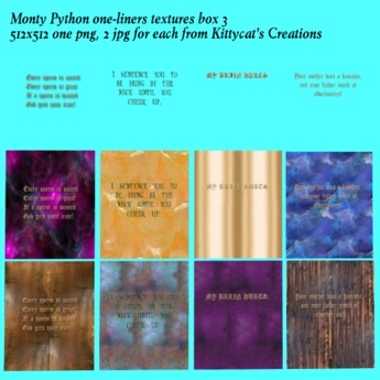 Second Life Marketplace - Monty Python one liners box 3