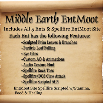 Second Life Marketplace - LOTR Ent Moot + 5 Ents w/Combat & Audio Hud ...