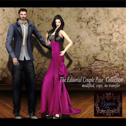 Second Life Marketplace - BEPPIN ! The Editorial Couple Pose 1
