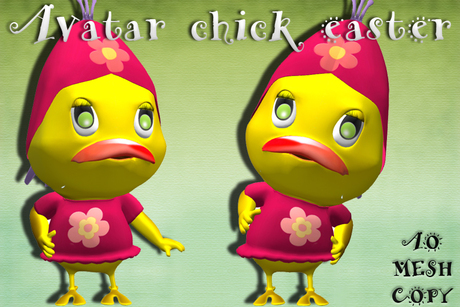 Second Life Marketplace - AVATAR CHICK EASTER PRICILLA *MESH*
